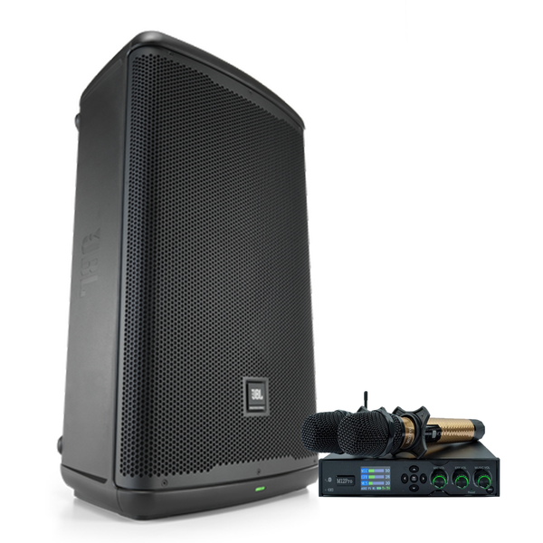 SET KARAOKE JBL EON 715 + Microphone M12 Pro - L192